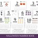 Halloween Number Book, Numbers Writing Practice, Halloween Tracing ...