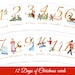 12 Days of Christmas Printable Cards, Nomenclature Cards, Printable ...