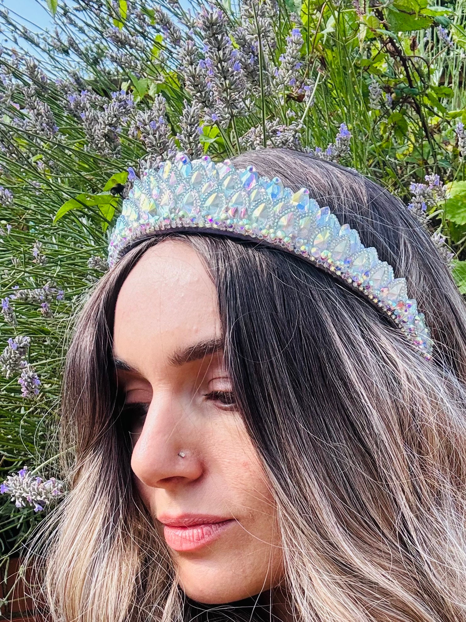 The Queen of Dragons Aurora Crystal Scale Crown Tiara - Etsy