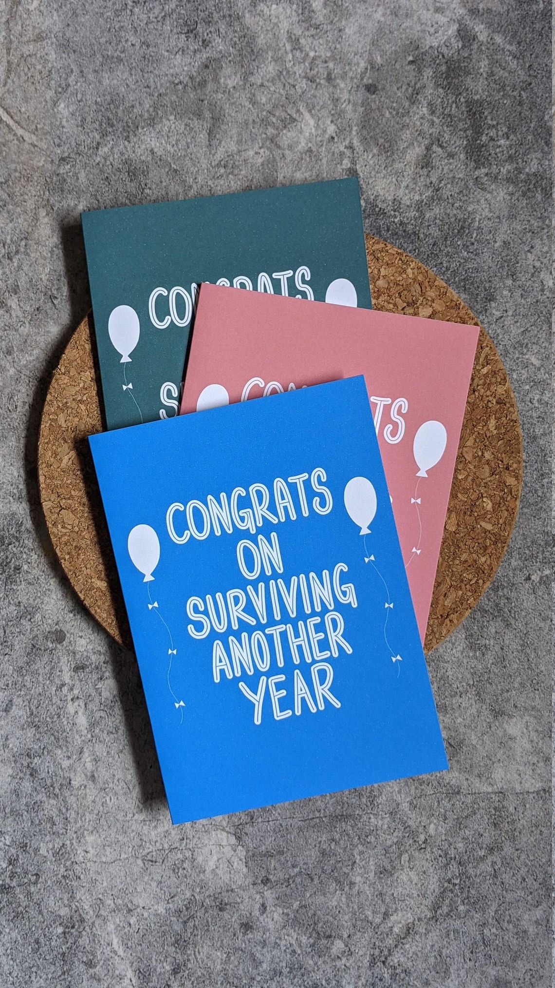 Congrats on Surviving Another Year / Birthday Card / Greeting - Etsy