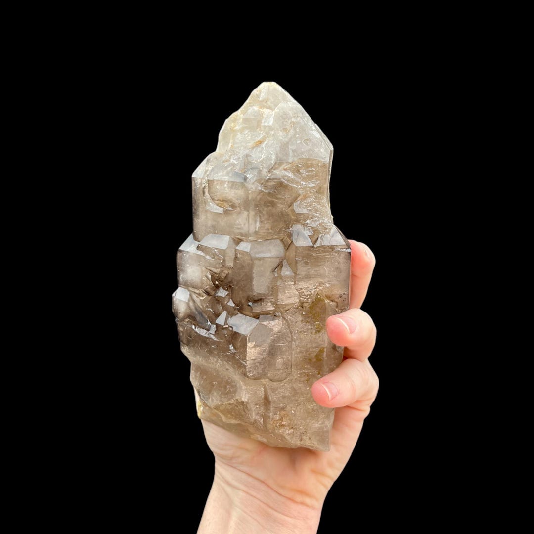Natural Raw Skeletal Elestial Quartz Crystal Gemstone Metaphysical Healing Specimen Unique 2lbs ...