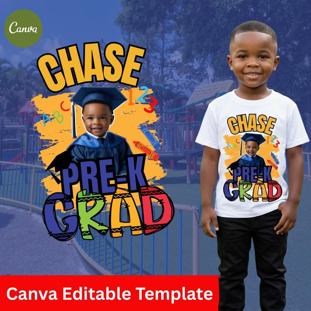 Pre-k Grad Canva Template, VPK Graduation Editable Design (digital ...