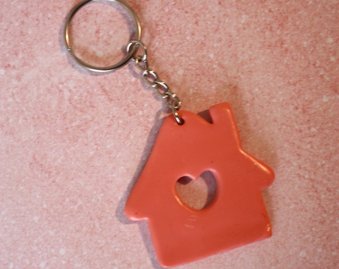 House Key Ring With Heart - Etsy