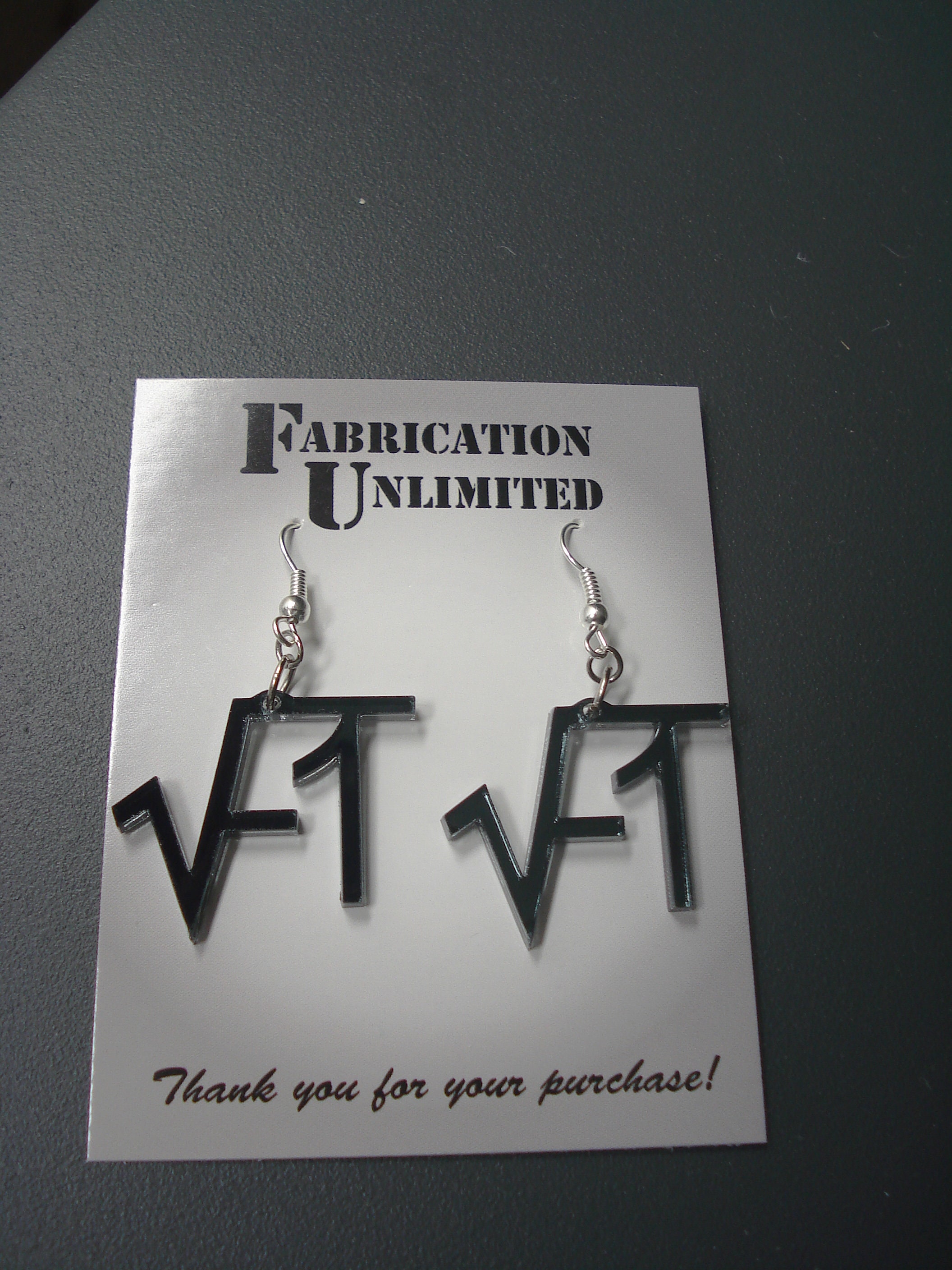 Math Symbol Earrings Pi Cherry Pi Square Root of 1 Sigma | Etsy