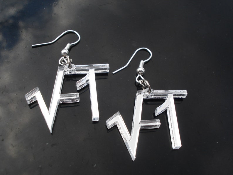 Math Symbol Earrings! Pi, Cherry Pi, Square Root of -1, Sigma ...