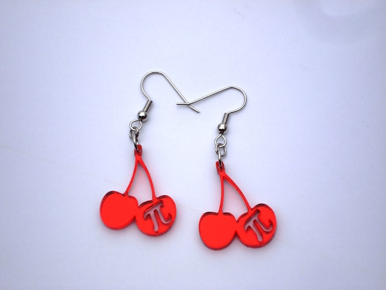 Math Symbol Earrings Pi Cherry Pi Square Root of 1 Sigma | Etsy