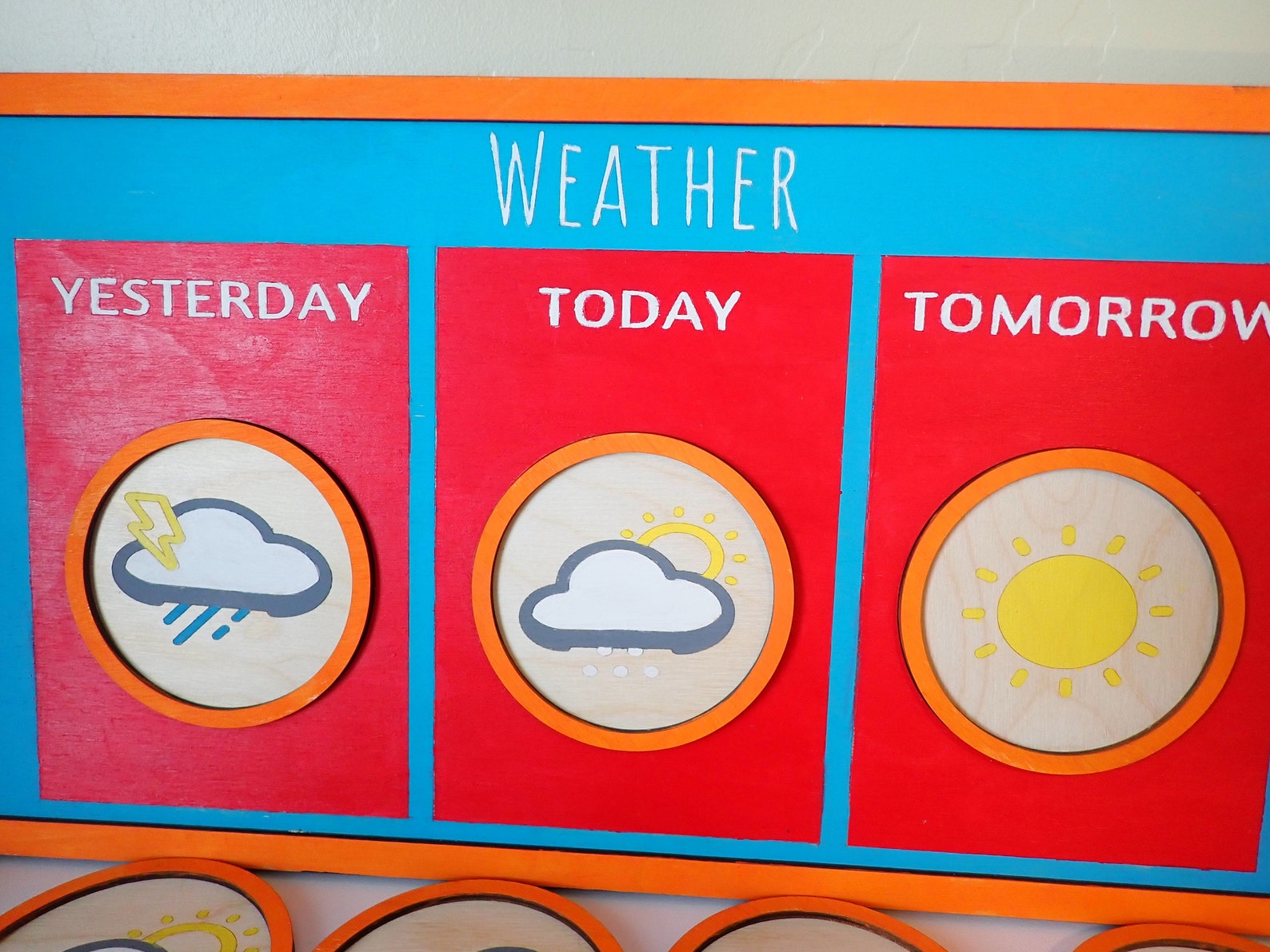 Interchangeable Weather Board for Classroom, Teaching Weather, Planning ...