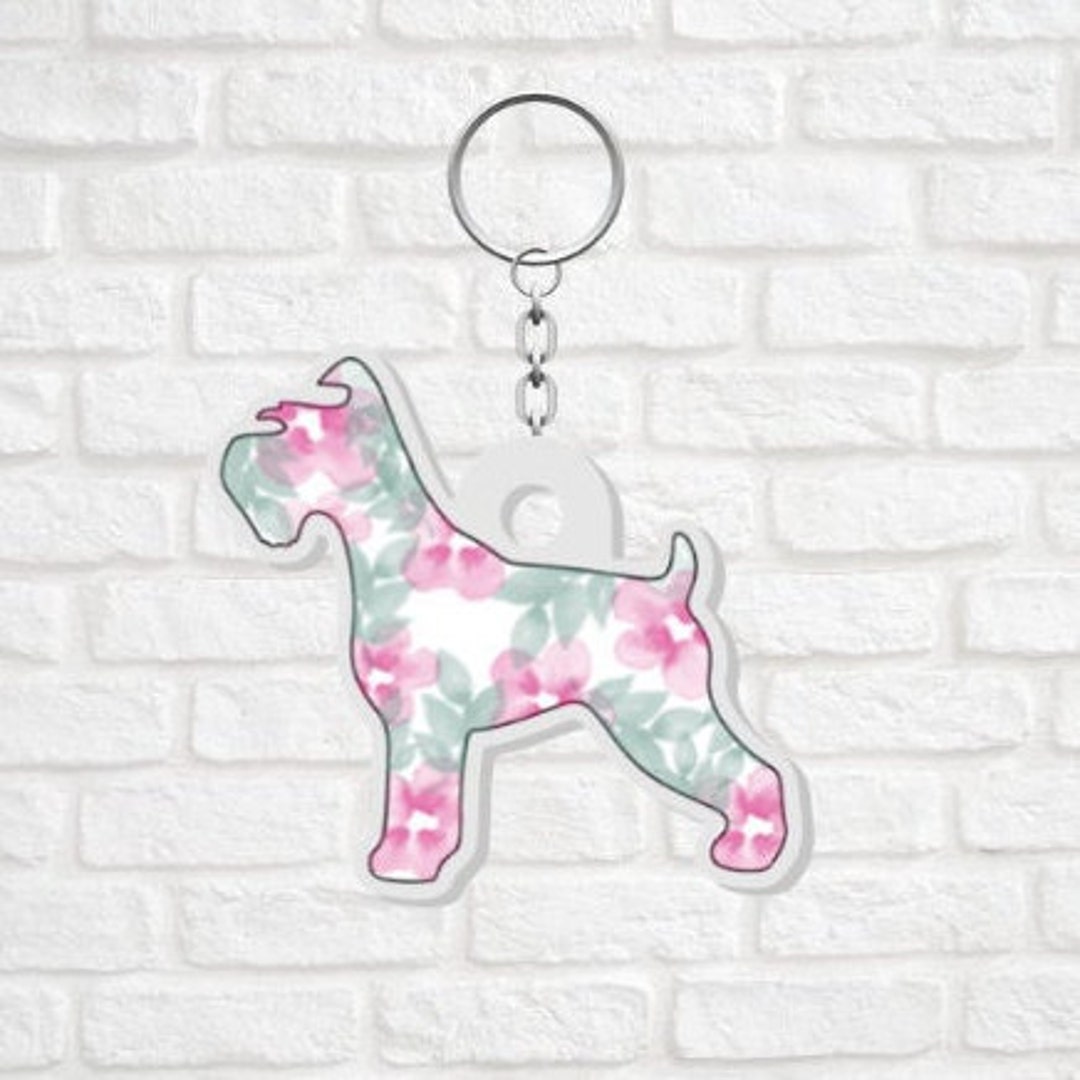 Schnauzer Keychain MINI - Etsy