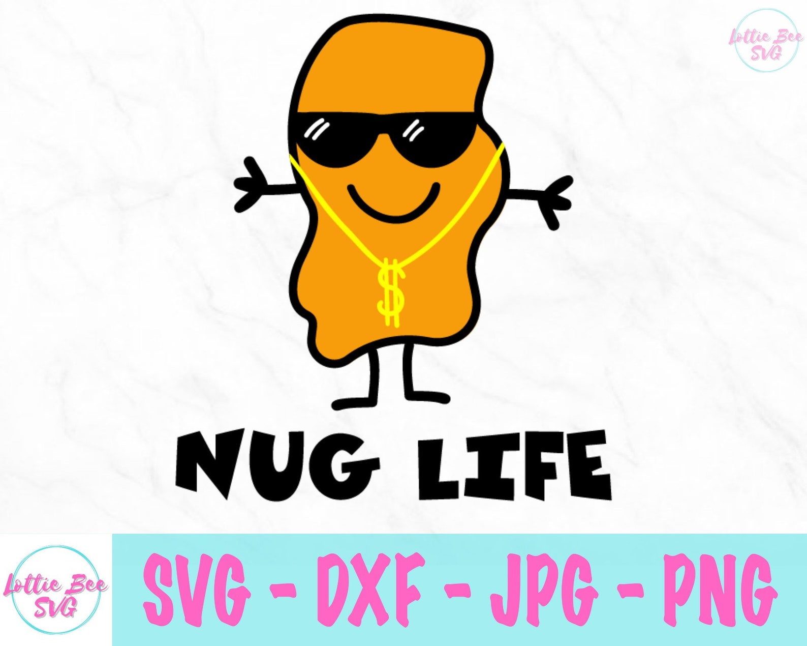 Nug Life Svg - Chicken Nuggets Svg - Cartoon Svg - Etsy Canada
