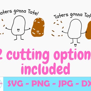 Taters going to Tate svg Cartoon Cupcake svg Lustiges Svg - Etsy.de