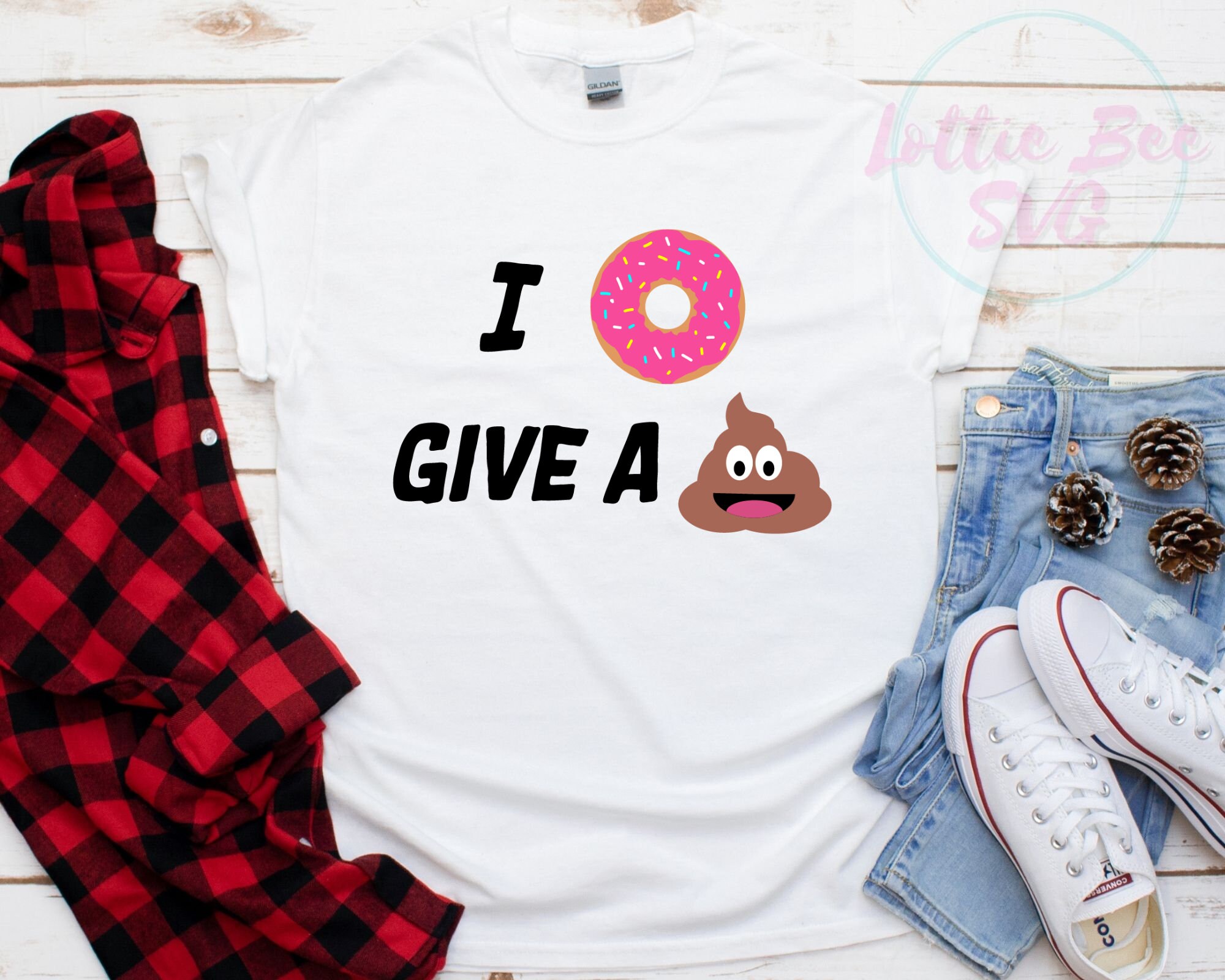 NSFW I Do Not Give A Shit Svg Donut and Poop Emoji Svg Cuss Words Svg ...