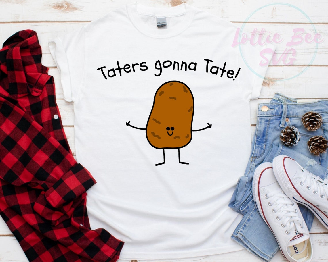 Taters going to Tate svg Cartoon Cupcake svg Lustiges Svg - Etsy.de