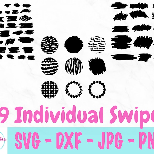 Paint Swipes Svg - Etsy