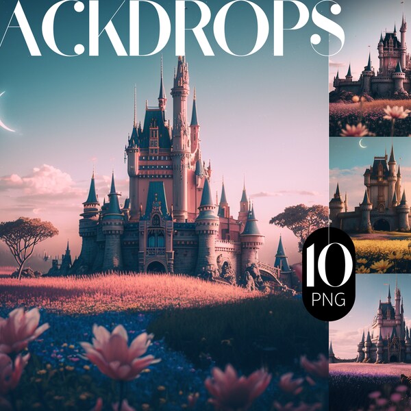 Castle Backdrop - Etsy