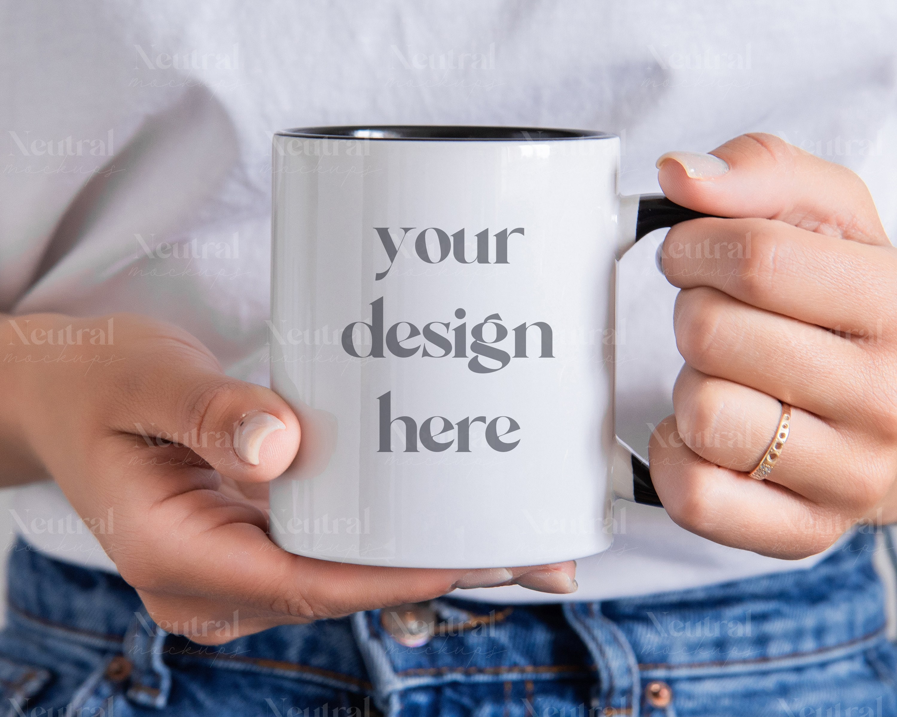 Two Tone Mug Mockup Psd Jpeg Ceramic Mug Mockup Coffee Mug - Etsy España