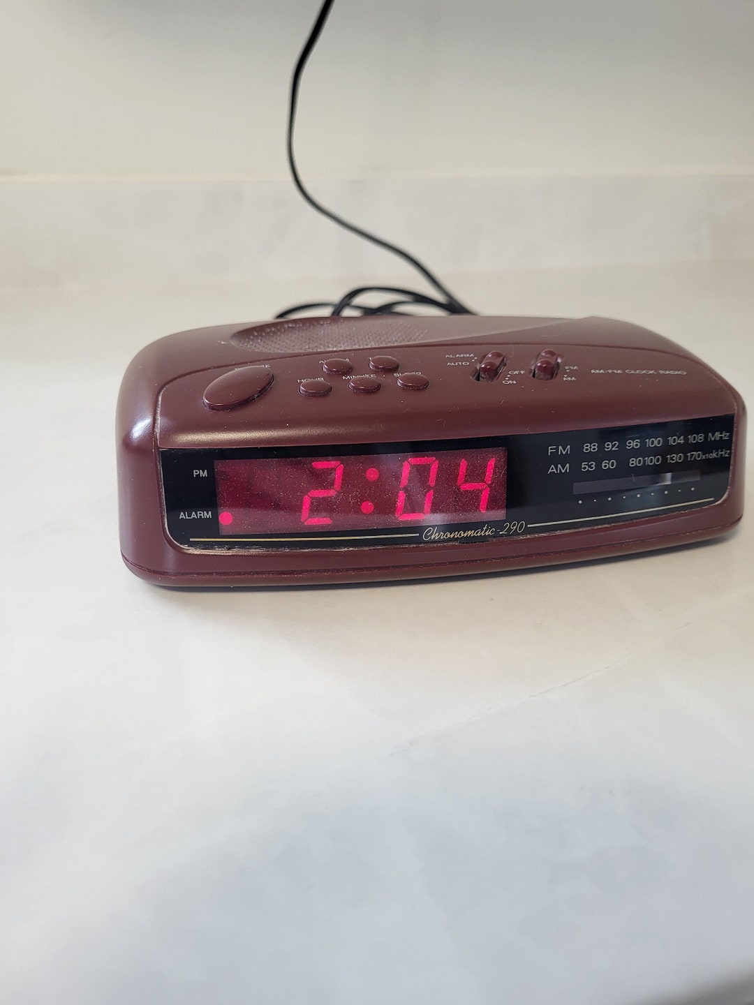Vintage Radio Shack Chronomatic - 290 AM/FM Radio Dual Alarm Clock ...