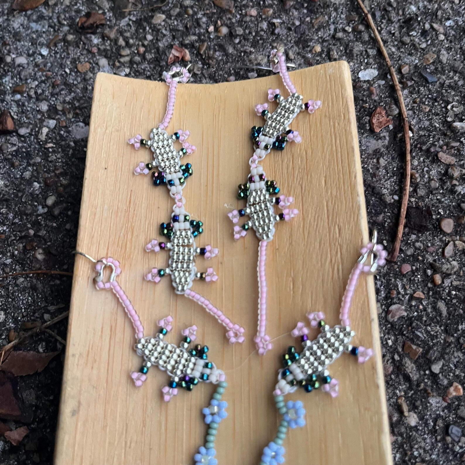 Handmade Beaded Possum Earrings - Etsy