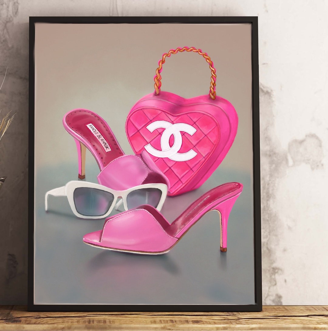 Barbie Shoe Portrait A4 Print - Etsy