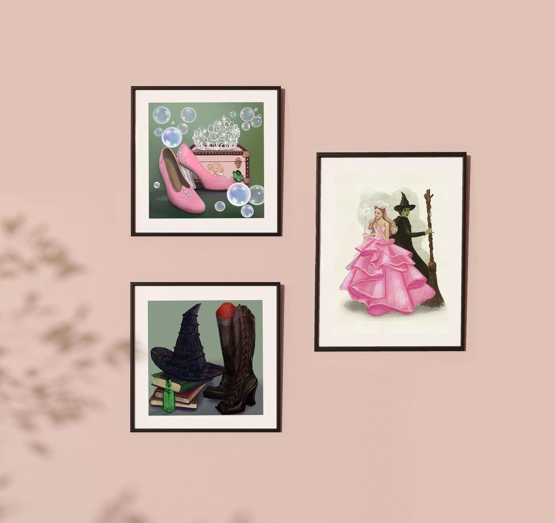 Wicked Art Prints: Elphaba & Glinda, Limited Edition Giclee - Etsy