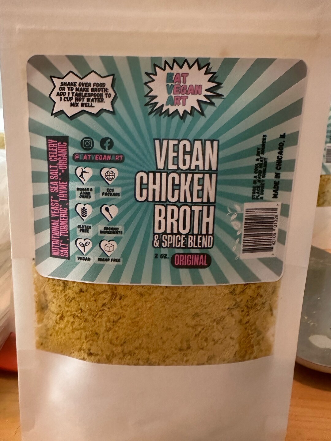 2oz EVA Vegan Chicken Broth - Etsy
