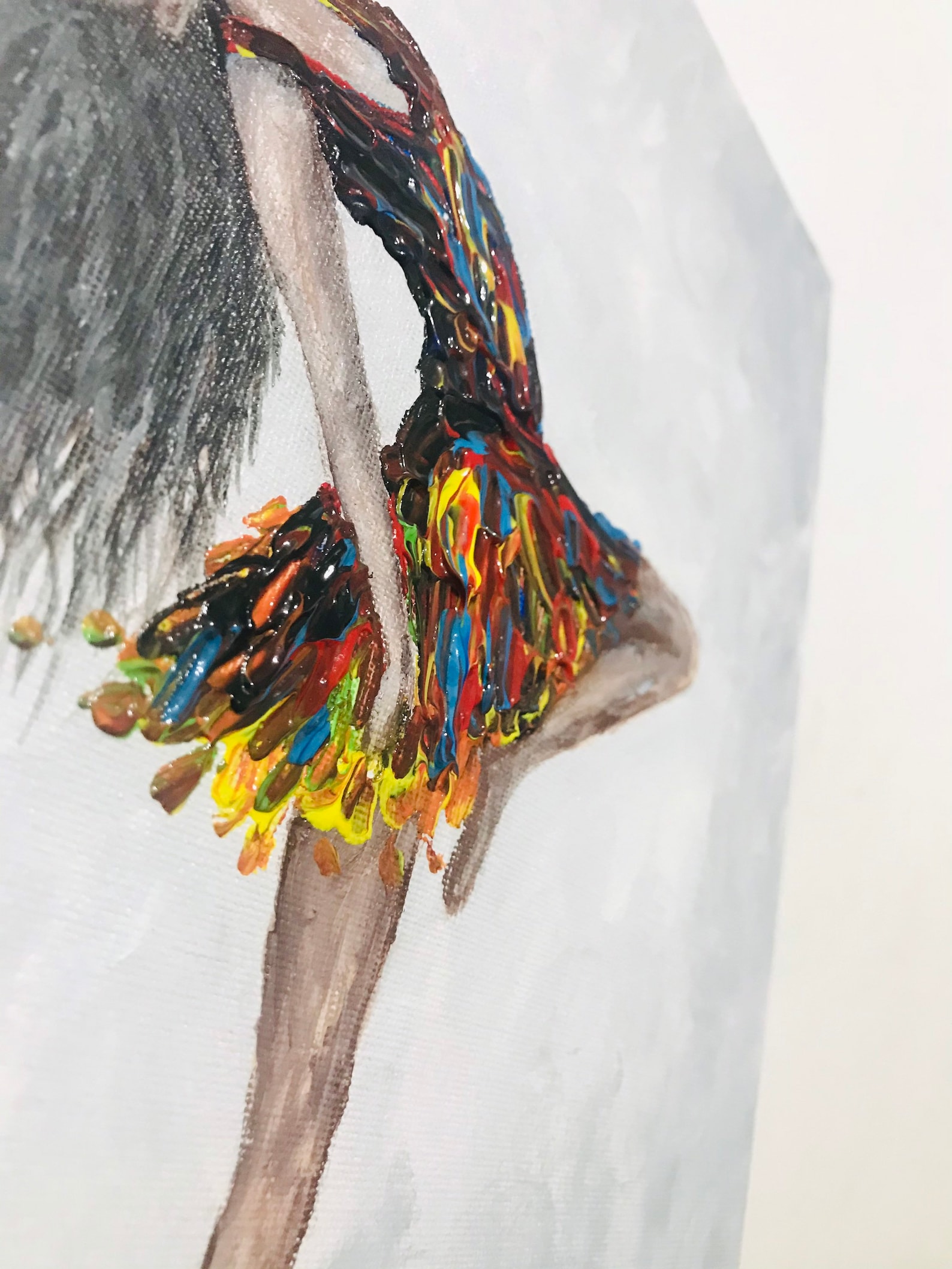 Large Painting Original Abstract Ballet Dancing Girl Artwork | Etsy