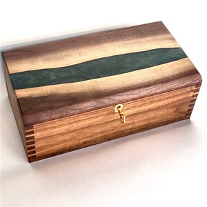 Walnut and Epoxy Box - Etsy
