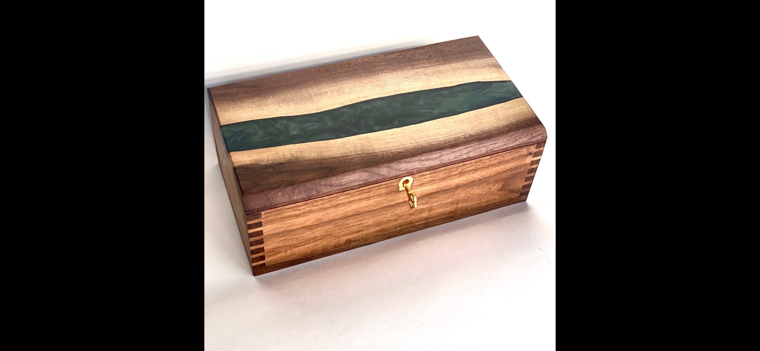 Walnut and Epoxy Box - Etsy