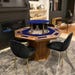 The Ultimate Poker Experience: Custom Walnut Poker Table With Rising ...