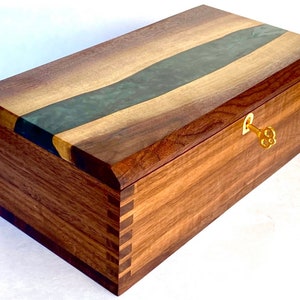 Walnut and Epoxy Box - Etsy
