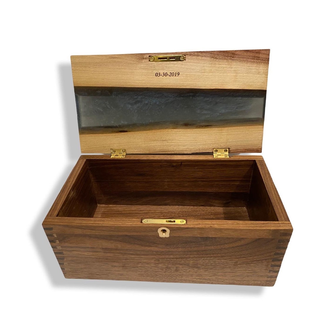 Walnut and Epoxy Box - Etsy