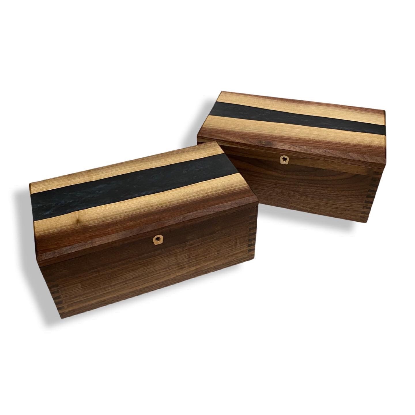 Walnut and Epoxy Box - Etsy