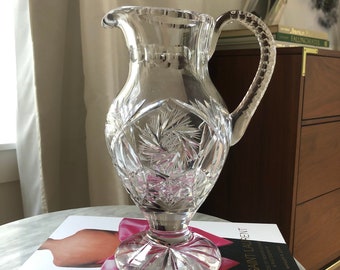 Crystal Pitcher - Etsy
