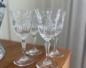 2x Rogaska Crystal Gallia Wine Glasses - Etsy