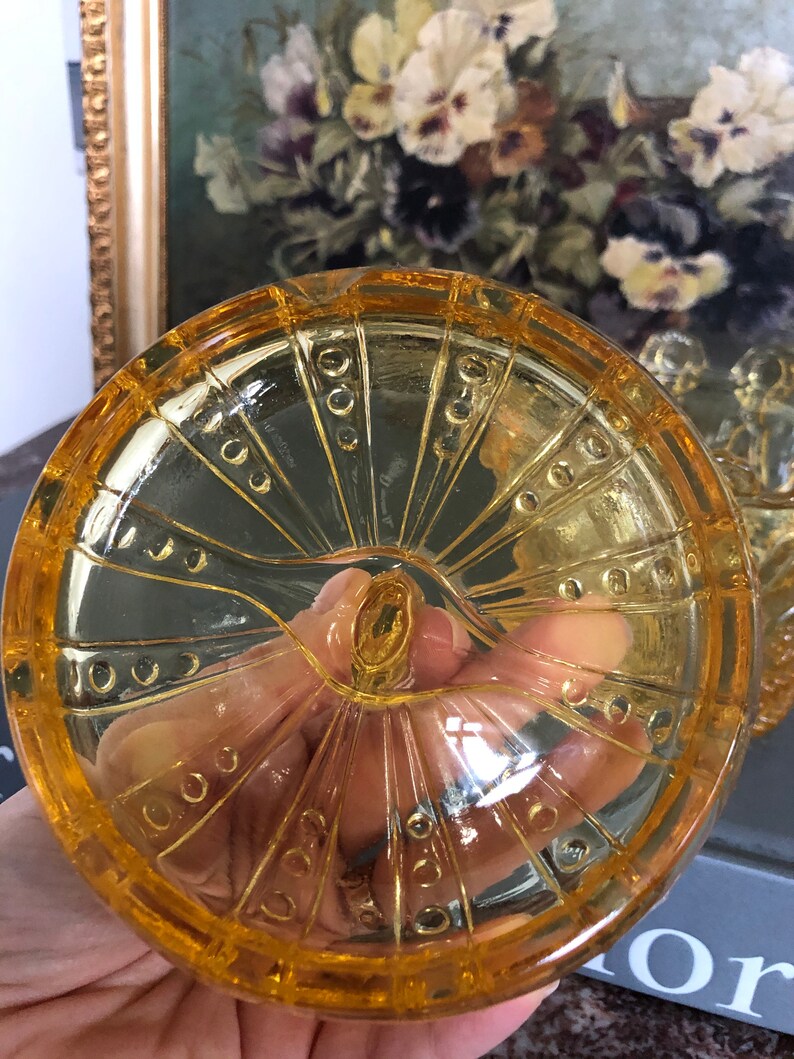 Fostoria Crown Collection Gold Hapsburg 2750 Glass Candy | Etsy