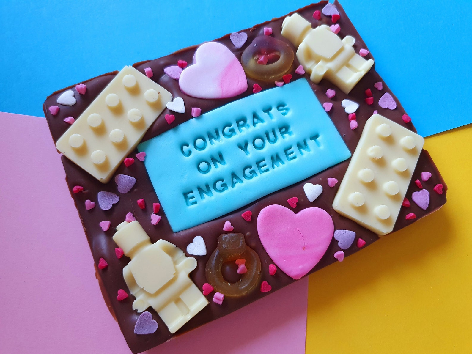 Personalised Chocolate Slab Birthday Thank You Gift - Etsy UK