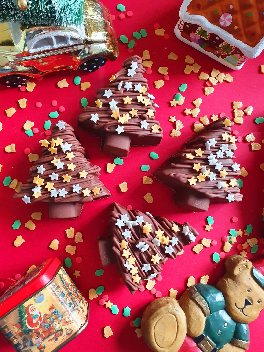 Individual Biscoff Filled Christmas Chocolate Tree - Etsy