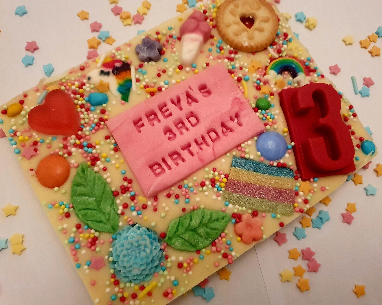 Personalised Chocolate Slab Birthday Thank You Gift - Etsy UK
