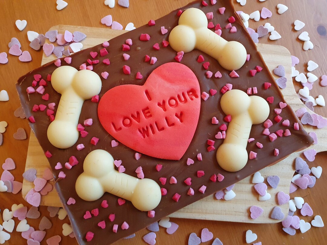 I Love Your Willy Milk Chocolate Bar – Funny Adult Gag Gift, Rude ...