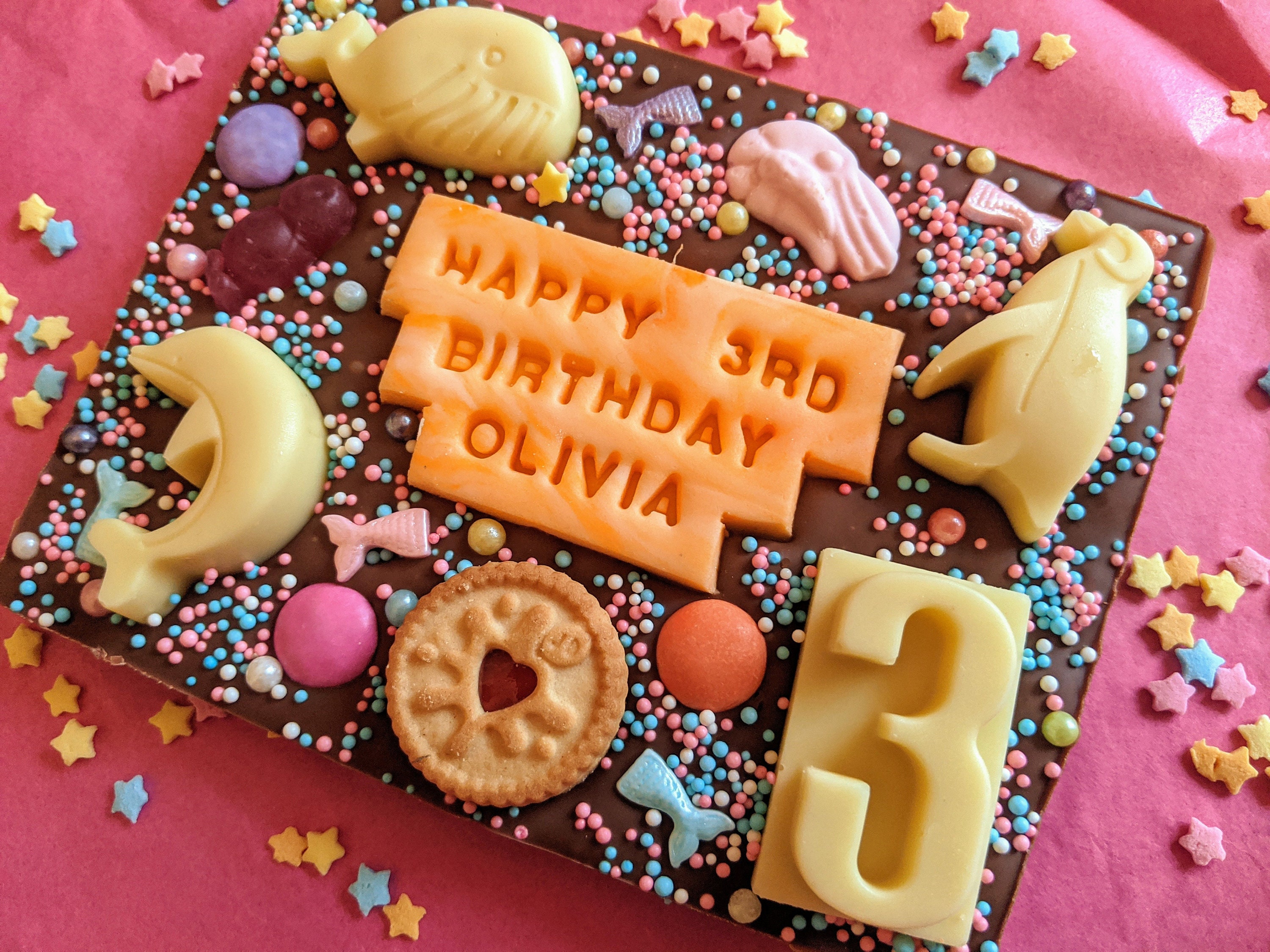 Personalised Chocolate Slab Birthday Thank You Gift - Etsy UK