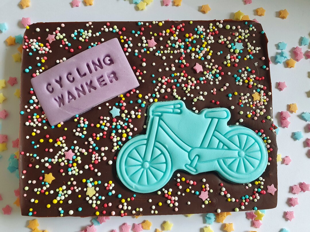 Rude Cycling/bike Chocolate Slab, Gift - Etsy UK