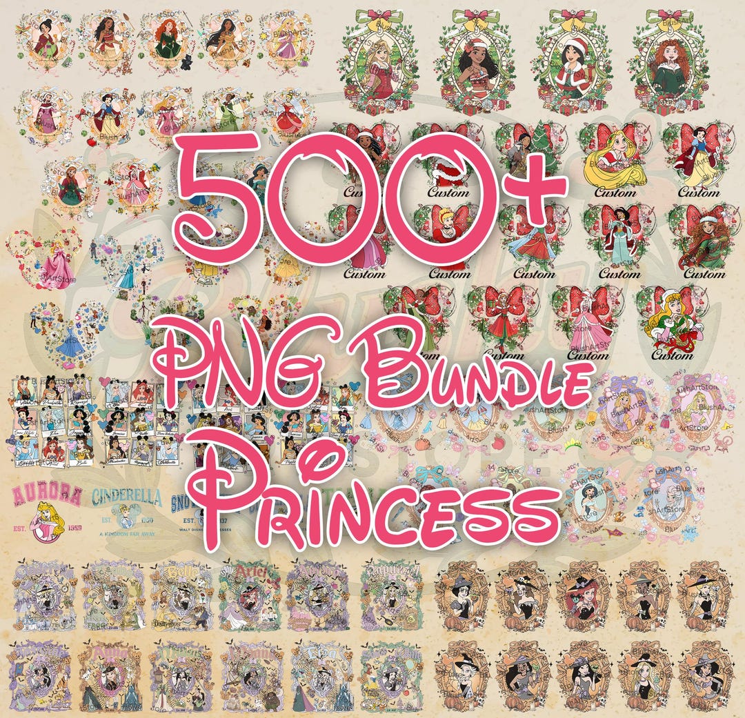 Plus de 500 princesses PNG : cliparts Halloween et Noël (téléchargement ...