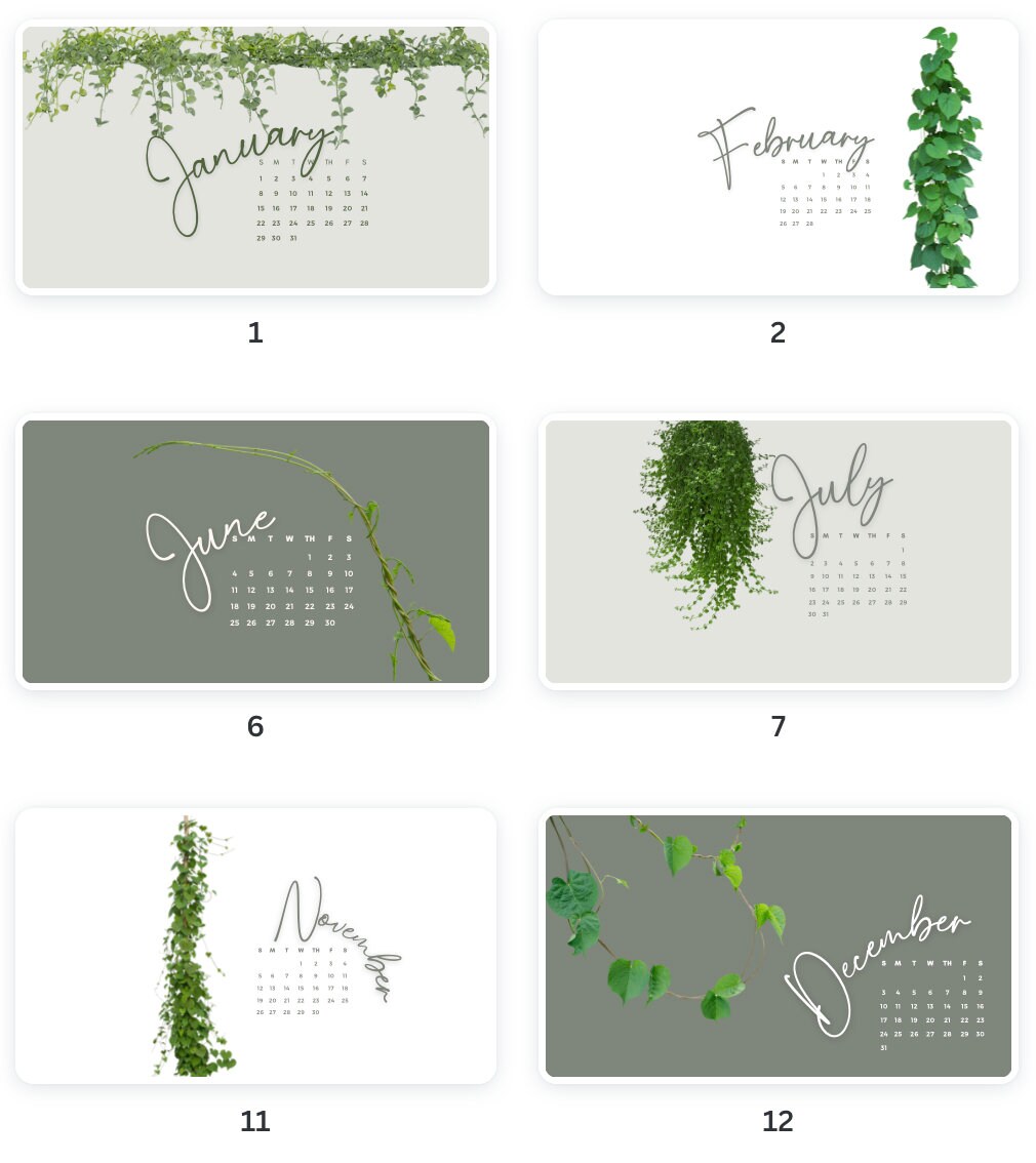 2023 Desktop Plant Wallpapers - Etsy