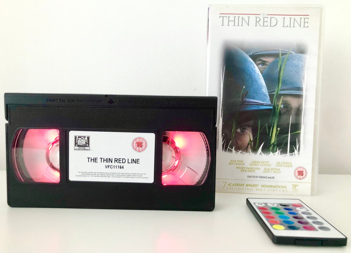 The Thin Red Line Retro VHS Video Tape Colour Changing USB - Etsy