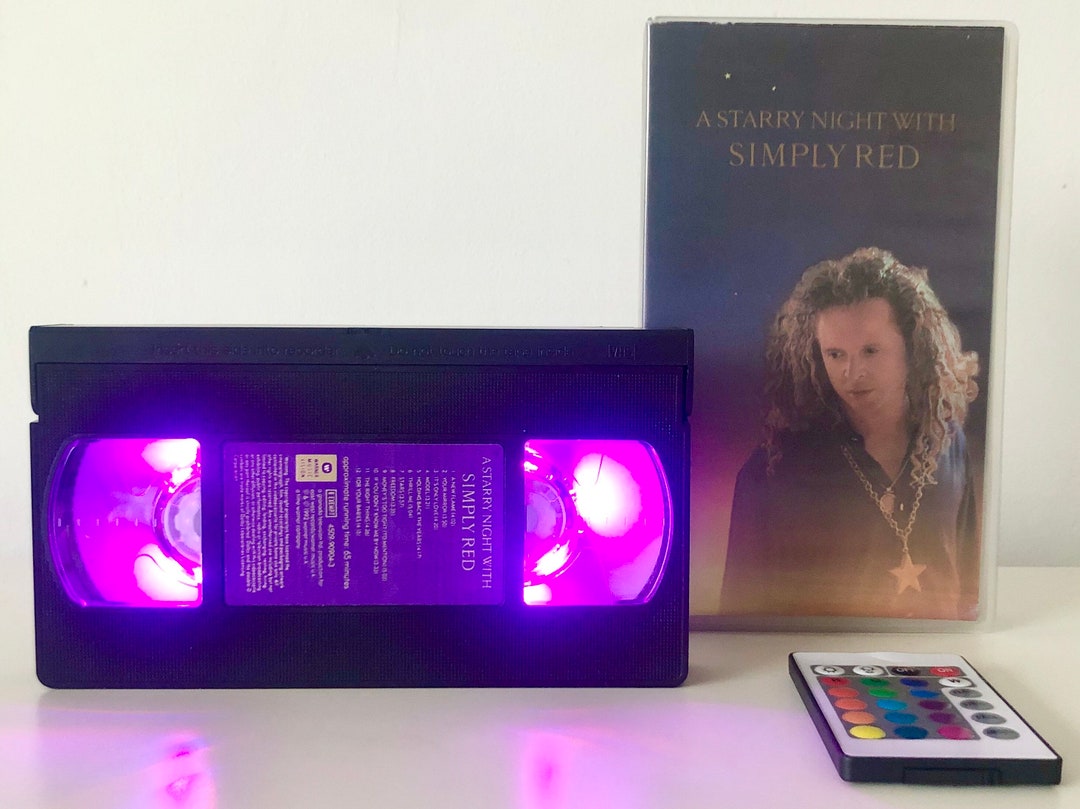 A Starry Night With Simply Red VHS Video Tape Colour Changing Retro USB ...