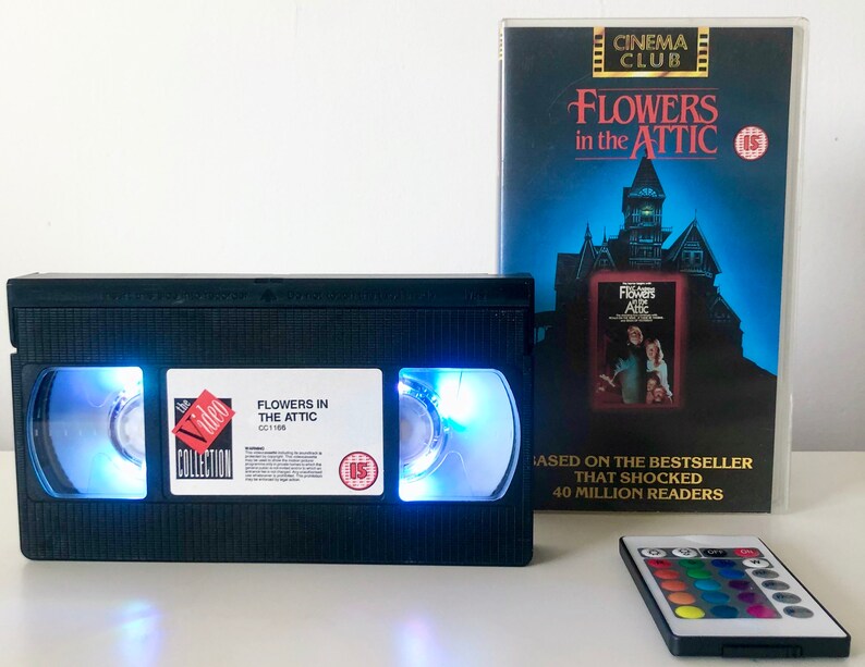 Flowers in the Attic VHS Video Tape Colour Changing Retro USB Light ...