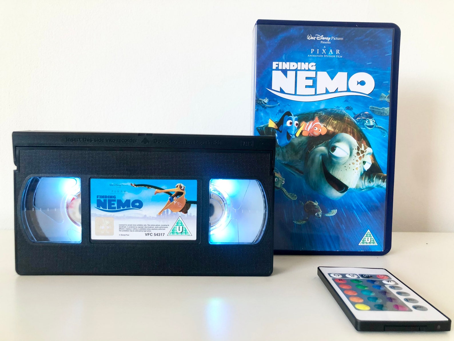 Disney Finding Nemo VHS Video Tape Colour Changing Retro Lamp - Etsy UK
