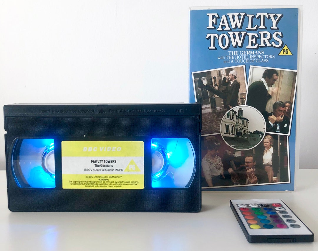 Fawlty Towers VHS Video Tape Colour Changing Retro USB Light - Etsy
