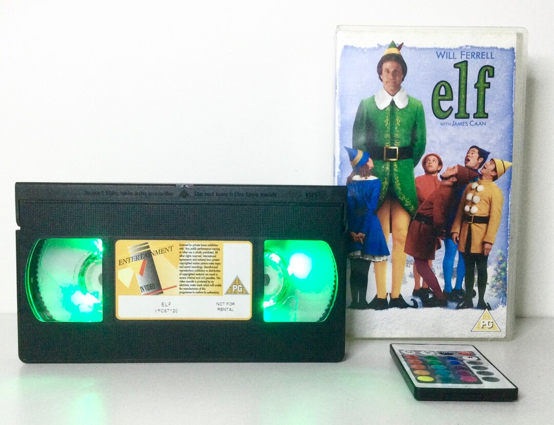 Elf VHS Video Tape Colour Changing USB Light - Etsy UK