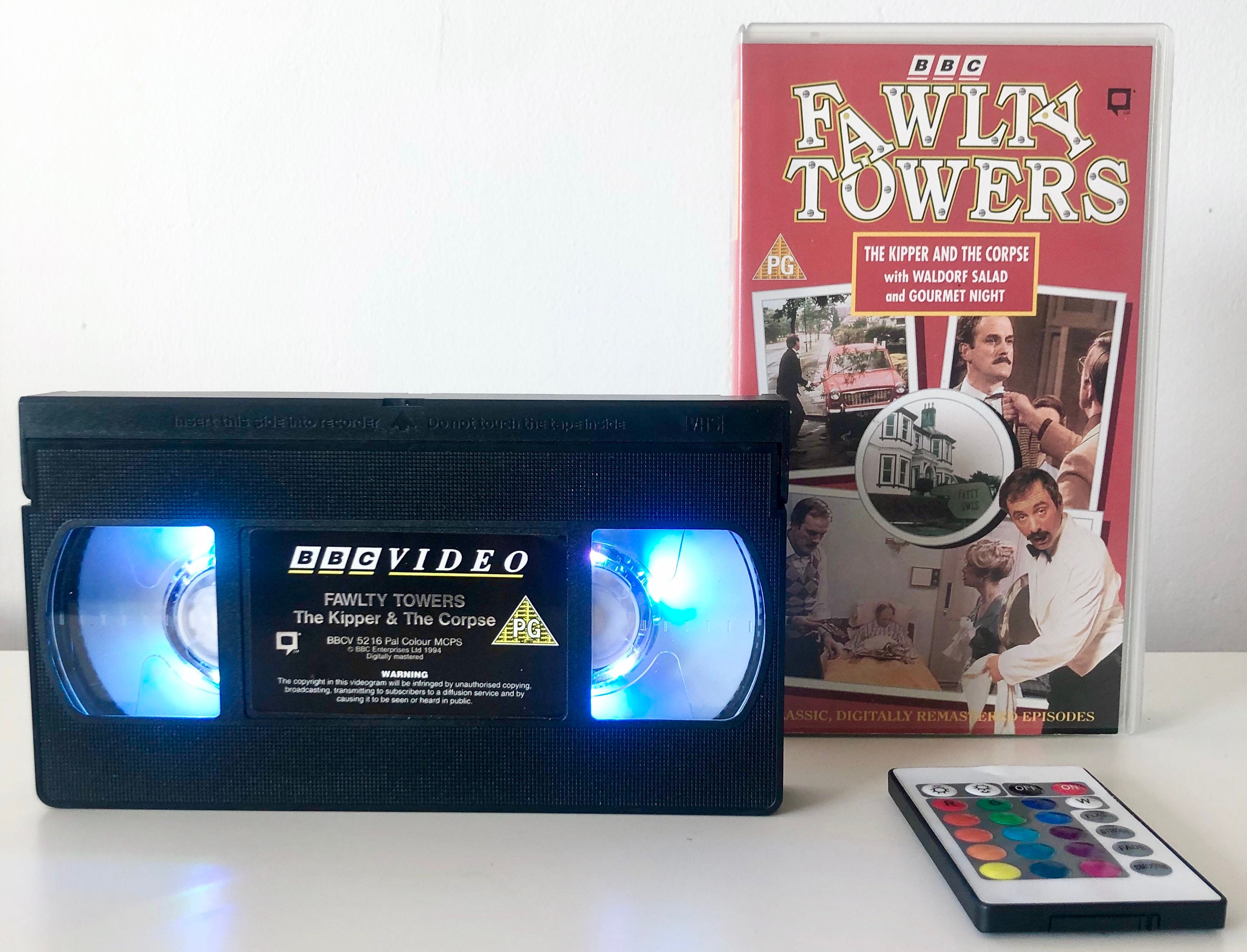Fawlty Towers VHS Video Tape Colour Changing Retro USB Light - Etsy