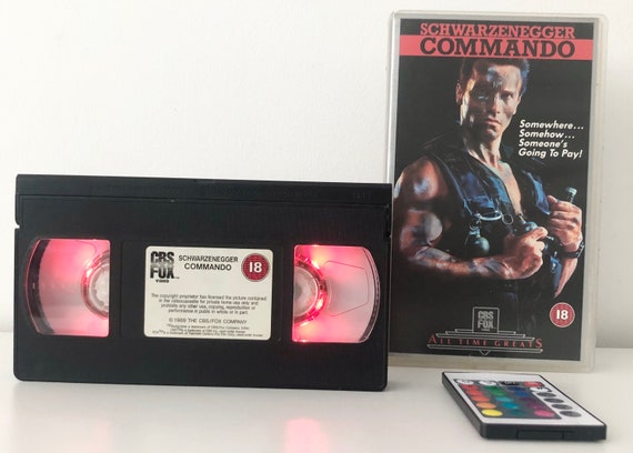 Commando VHS Video Tape Colour Changing Retro USB Light - Etsy
